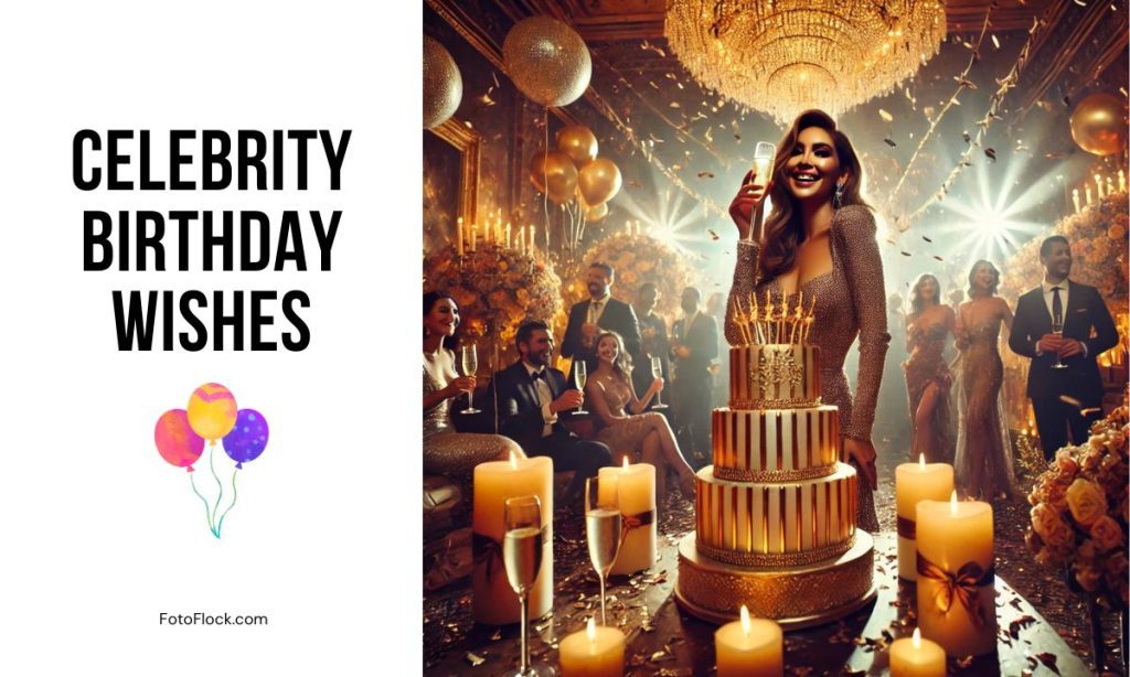300+ Celebrity Birthday Wishes: Unique Messages Fans Adore! - Foto Flock