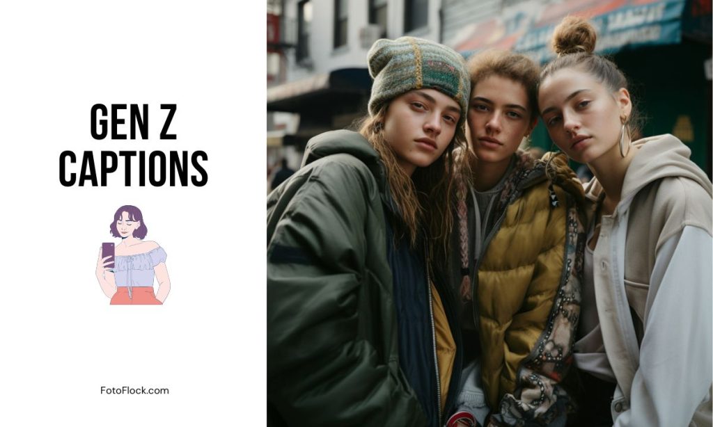 501+ Gen Z Captions: Trendy, Witty & Aesthetic for Every Post - Foto Flock