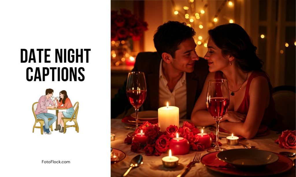 500+ Date Night Captions: Romantic, Fun & Flirty Ideas to Use! - Foto Flock