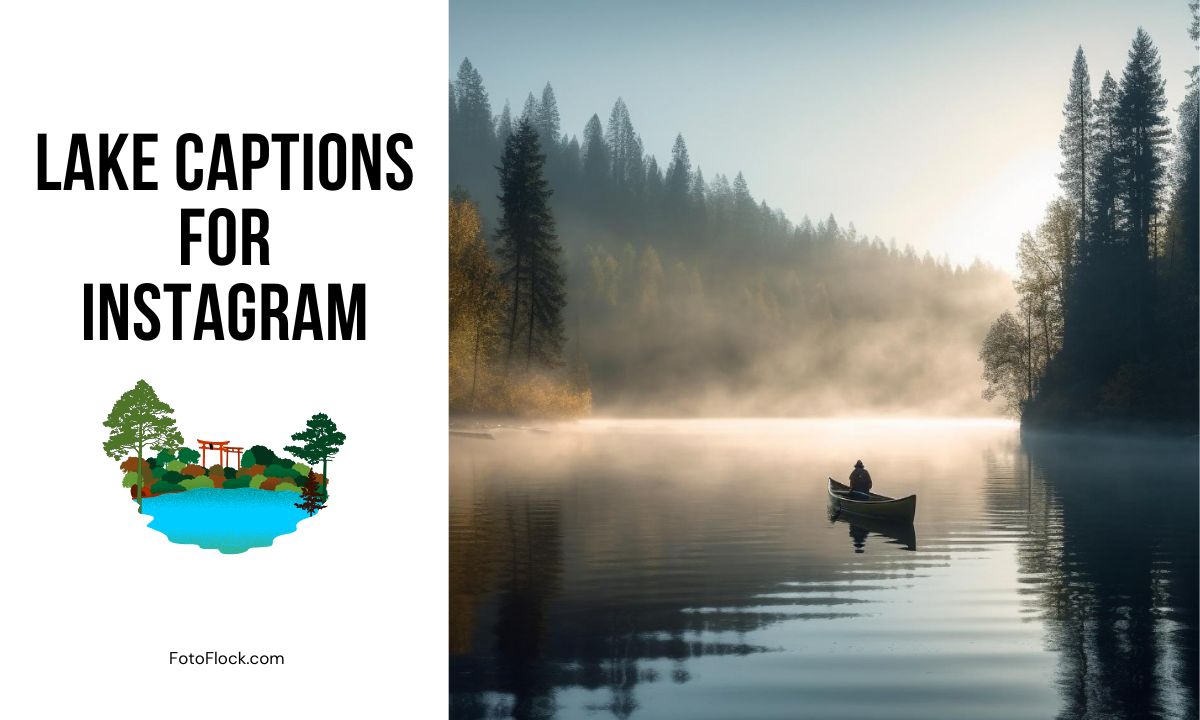 500+ Lake Captions for Instagram That Make Waves of Wonder - Foto Flock